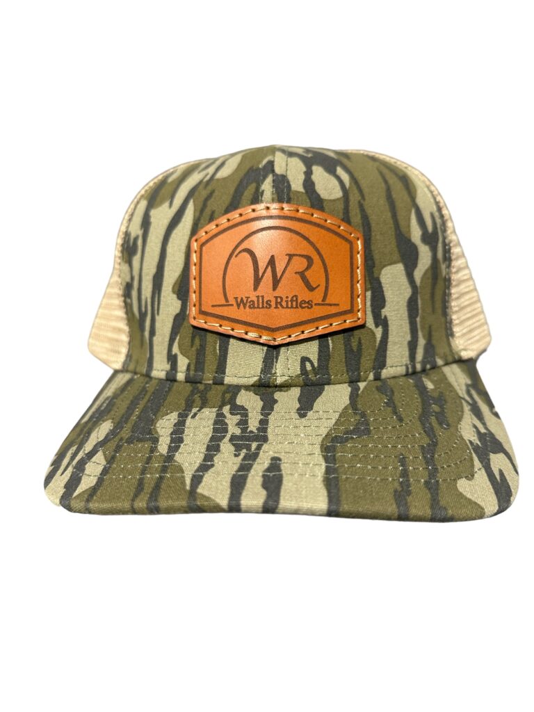 Walls Rifles Leather Patch Hat - Mossy Oak Bottomland